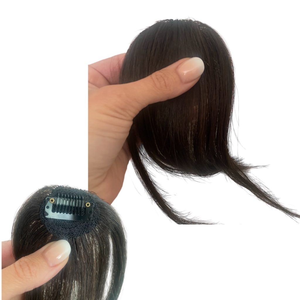Clip in Pony – luftige Stirnfransen aus Echthaar – Extensions-shop.com